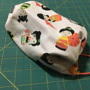 Accessories | Kokeshi Doll Face Mask With Filter Pocket | Poshmark